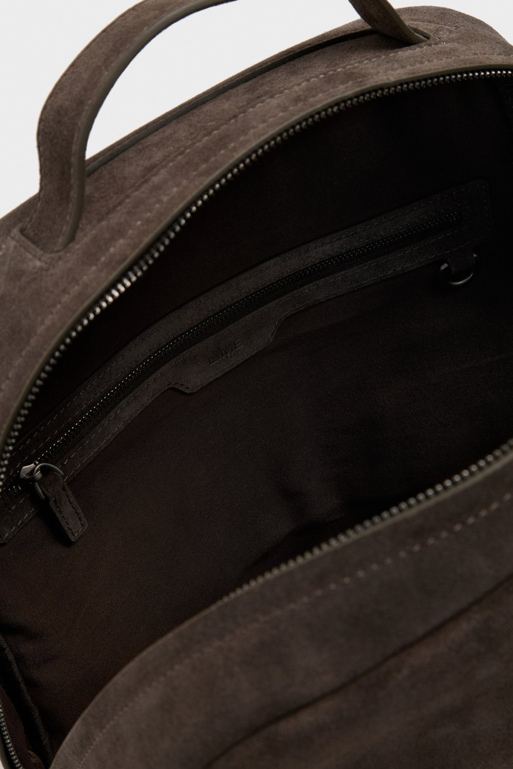 Рюкзак из замши серо-коричневый цвет - LIMÉ